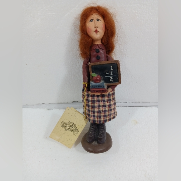 Accents | Melancholy Dollies Ms Clancy Figure School Teacher Folk Art ...